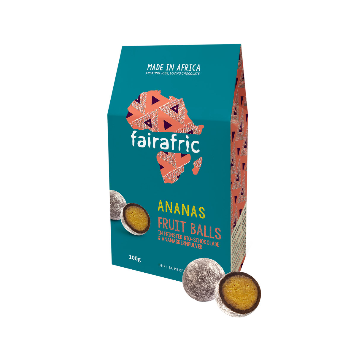 Organic Pineapple Fruit Balls I Vegan – fairafric